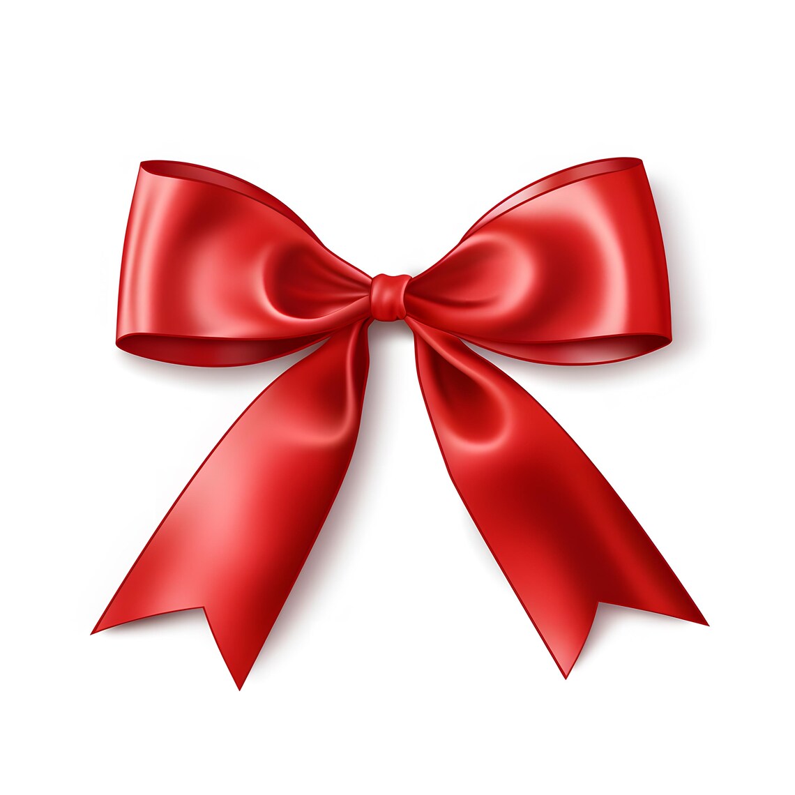 Watercolor Red Ribbon Clipart: Christmas Bows, Commercial Use (jpgs) - Etsy