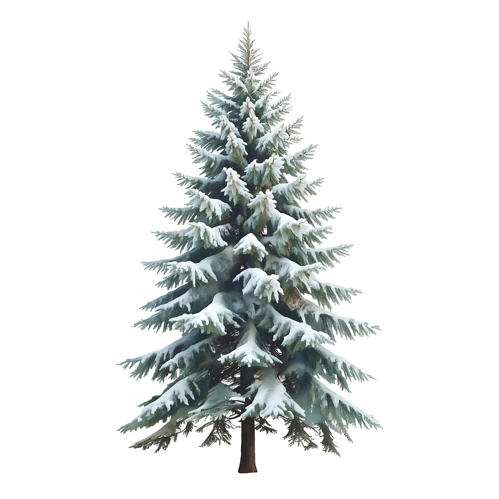 Pine Tree Clipart, Winter Tree Images, 10 Watercolor Clip Art ...