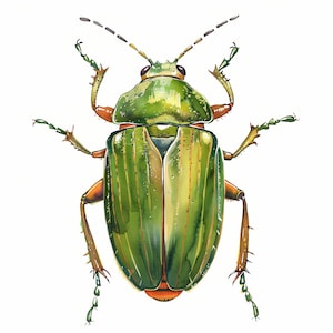 Bugs Clipart, Insects Images, 10 Watercolor Clip Art, Printable Jpgs ...