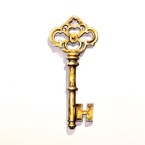 Vintage Gold Key Watercolor Clipart: Old Fashioned Keys (jpgs) - Etsy