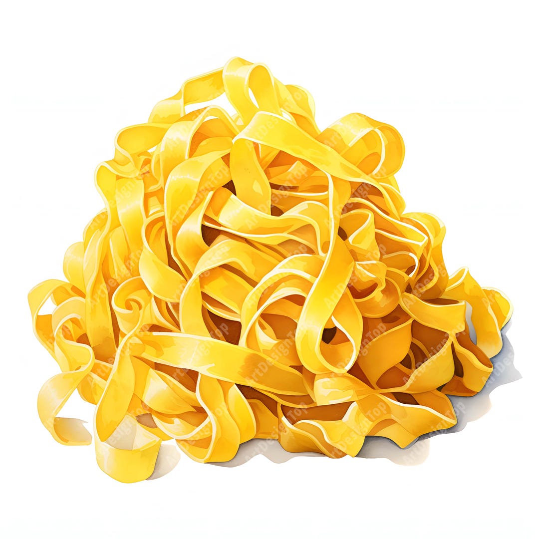 Watercolor Pasta Clipart: Italian Food Images (printable Jpgs) - Etsy