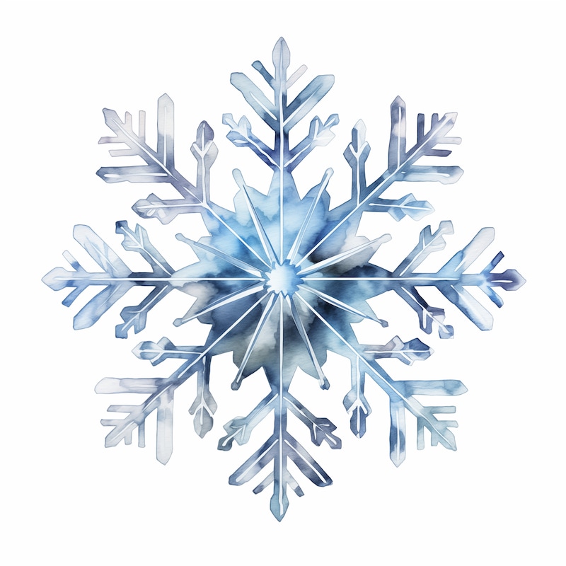 Snowflakes Clipart - Etsy