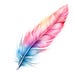 Watercolor Rainbow Feather Clipart: Bird Feather Images (jpgs) - Etsy