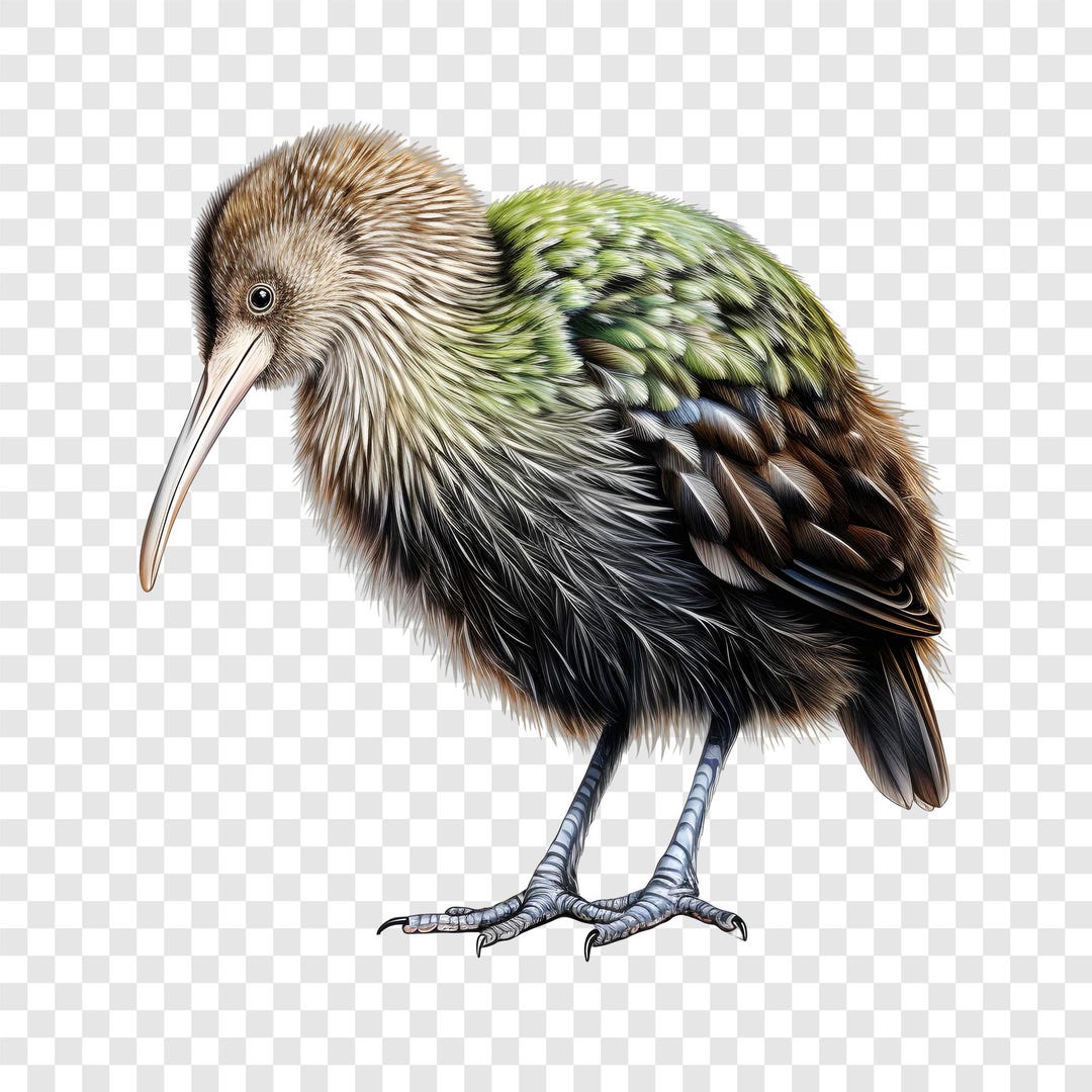 10 PNG Kiwi Bird Clipart, New Zealand Bird Images, Watercolor Clip Art ...