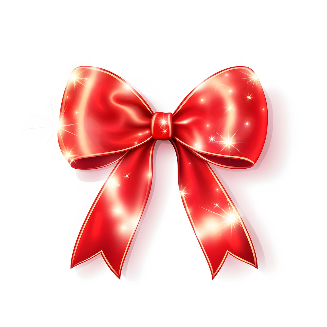 Watercolor Red Ribbon Clipart: Christmas Bows, Commercial Use (jpgs) - Etsy