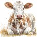 Farm Cow Clipart, Dairy Cows Images, 10 Watercolor Clip Art, Printable ...