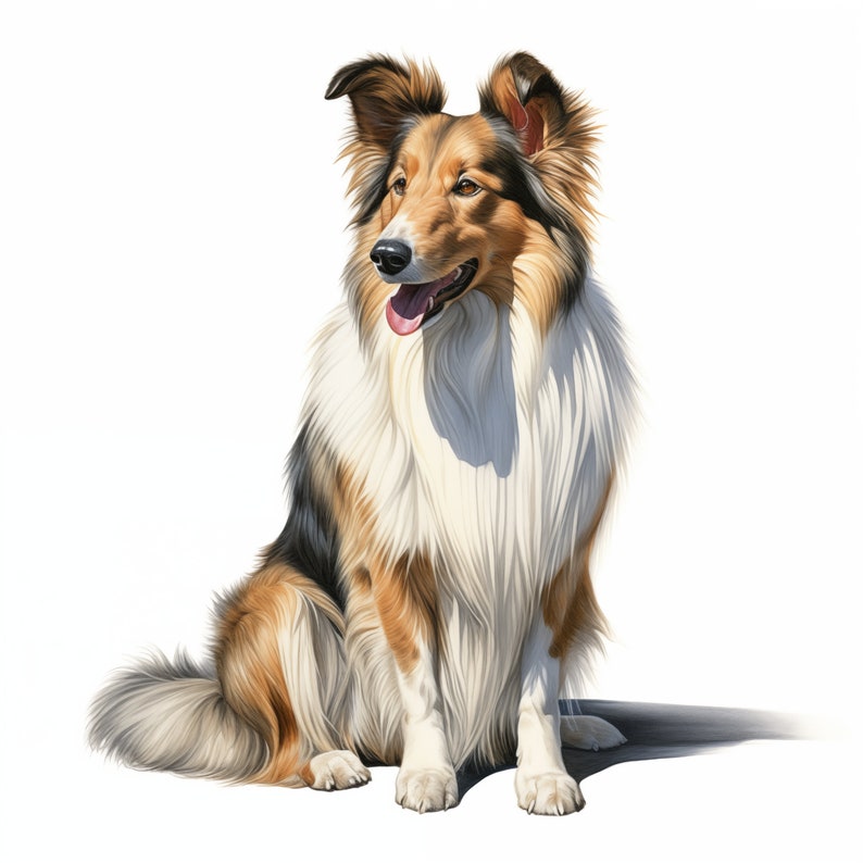 Shetland Sheepdog Clipart, Sheltie Dog Images, 10 Watercolor Clip Art ...