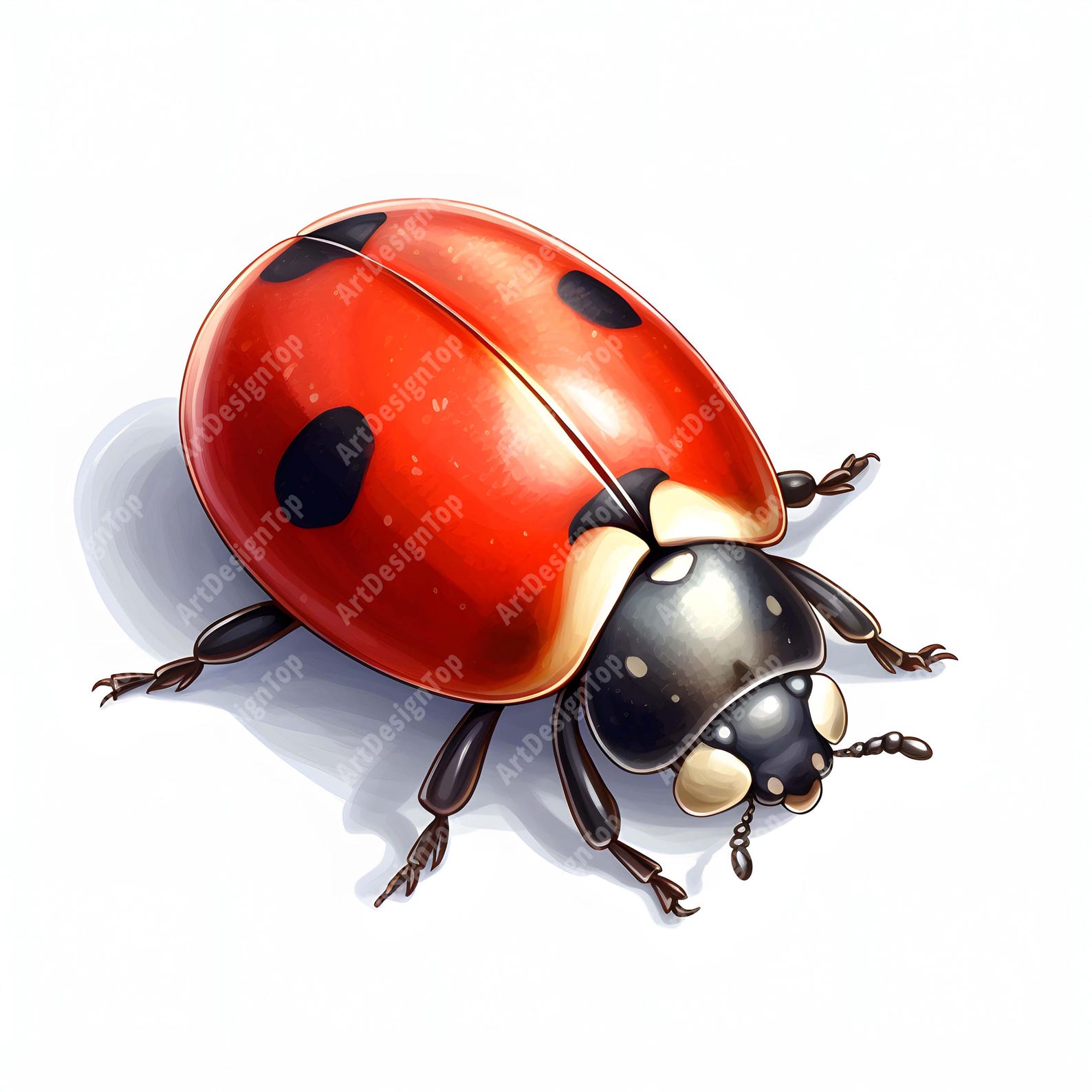 Watercolor Ladybug Clipart: 10 Printable JPG Images (commercial Use) - Etsy
