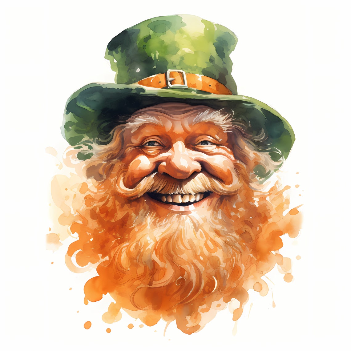 Watercolor Leprechaun Clipart: St Patrick's Day Images (jpgs ...