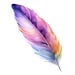 Watercolor Rainbow Feather Clipart: Bird Feather Images (jpgs) - Etsy