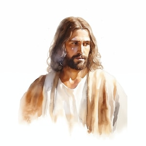 Jesus Christ Clipart, Jesus Christ Images, 10 Watercolor Clip Art ...