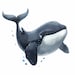 Whale Clipart, Cartoon Whales Images, 10 Watercolor Clip Art, Printable ...