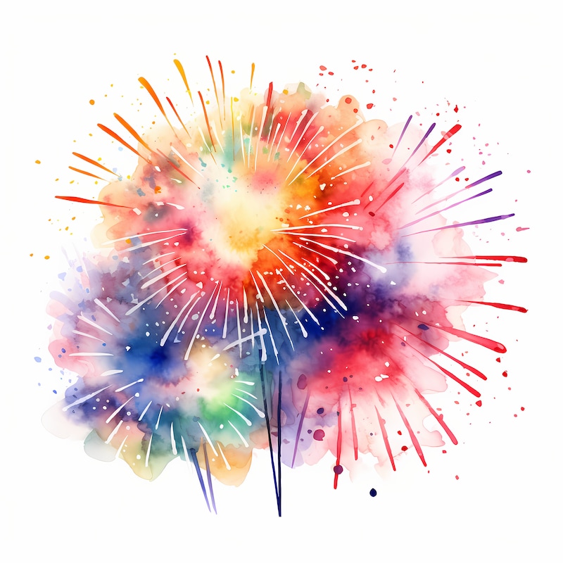 Fireworks Clipart - Etsy