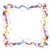 Watercolor Confetti Frame Clipart: Colorful Border Images (jpgs) - Etsy