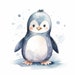Penguin Clipart, Cute Penguins Images, 10 Watercolor Clip Art ...
