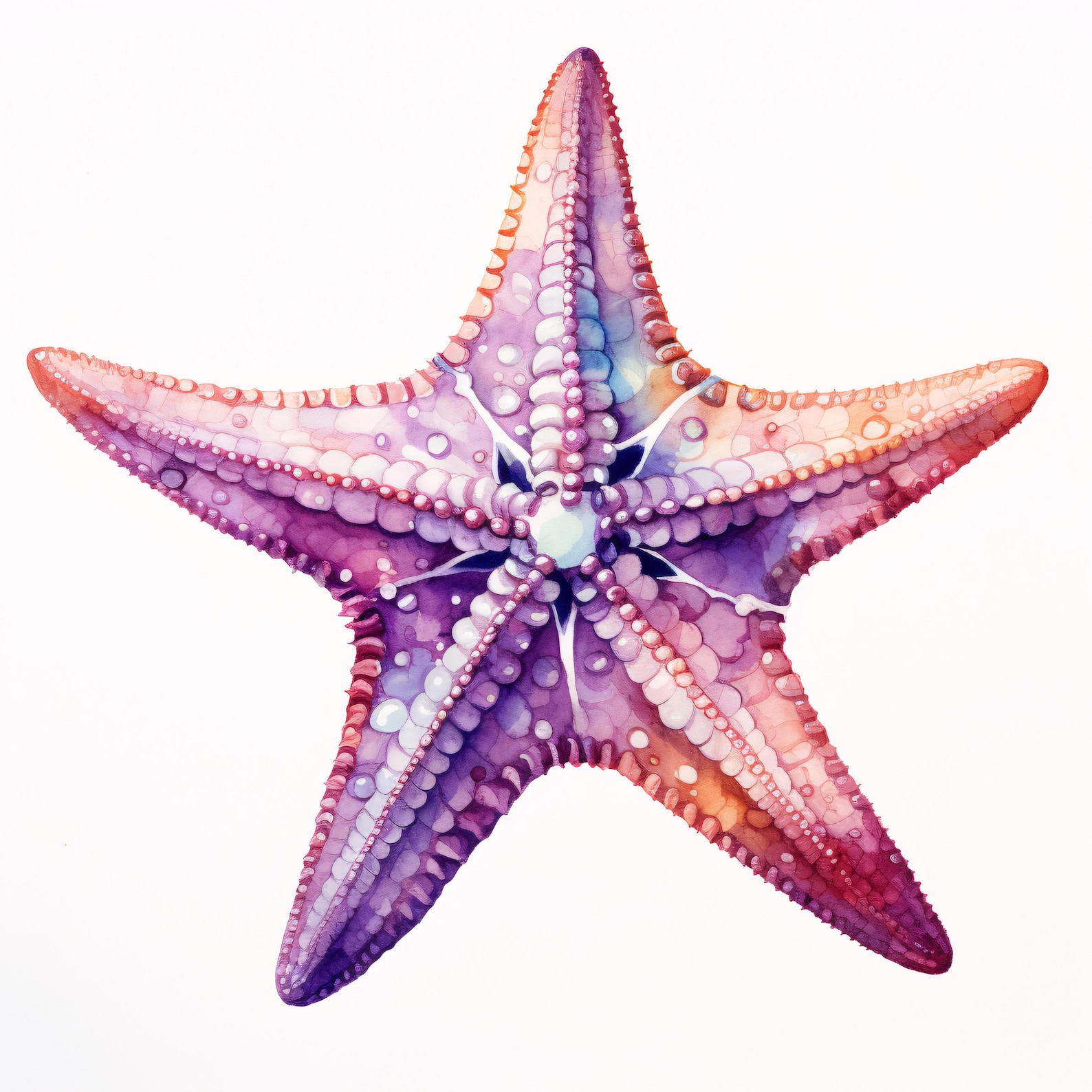 Starfish Clipart, Ocean Sea Life Images, 10 Watercolor Clip Art ...