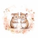 Animal Couple Clipart, Romantic Animals Images, 20 Watercolor Clip Art ...