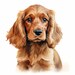 Cocker Spaniel Clipart, Puppy Dog Images, 10 Watercolor Clip Art ...