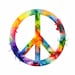 Watercolor Peace Sign Clipart: Rainbow Peace Symbol Images (jpgs ...