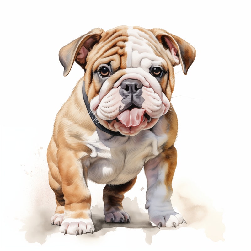 Bulldog Clipart - Etsy