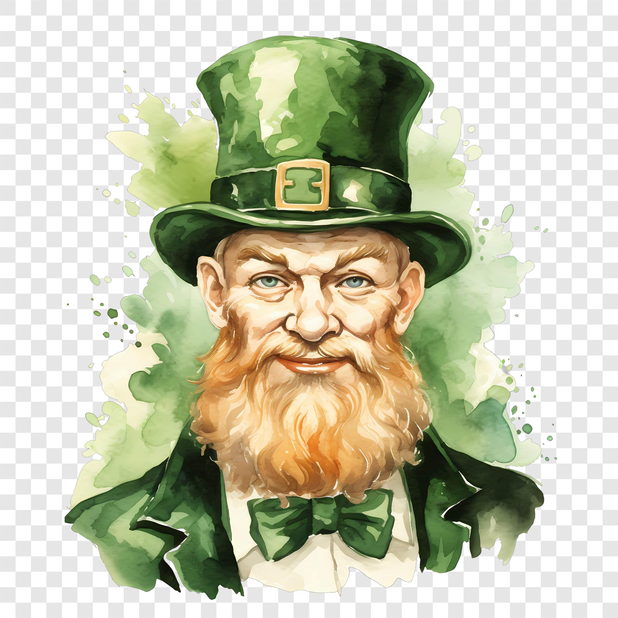 10 PNG Leprechaun Clipart, St Patricks Day Gnome Images, Watercolor ...