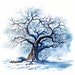 Frozen Tree Clipart, Winter Tree Images, 10 Watercolor Clip Art ...