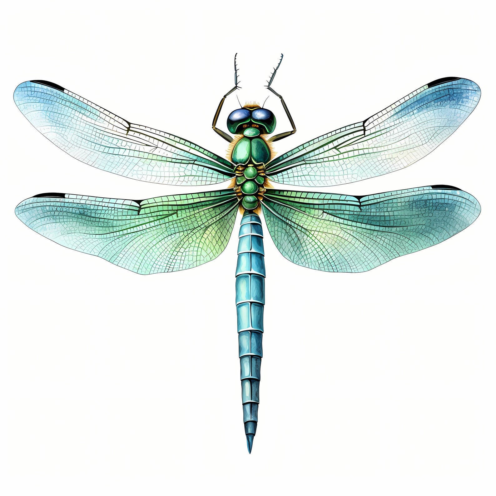 Dragonfly Clipart, Dragonflies Images, 10 Watercolor Clip Art ...