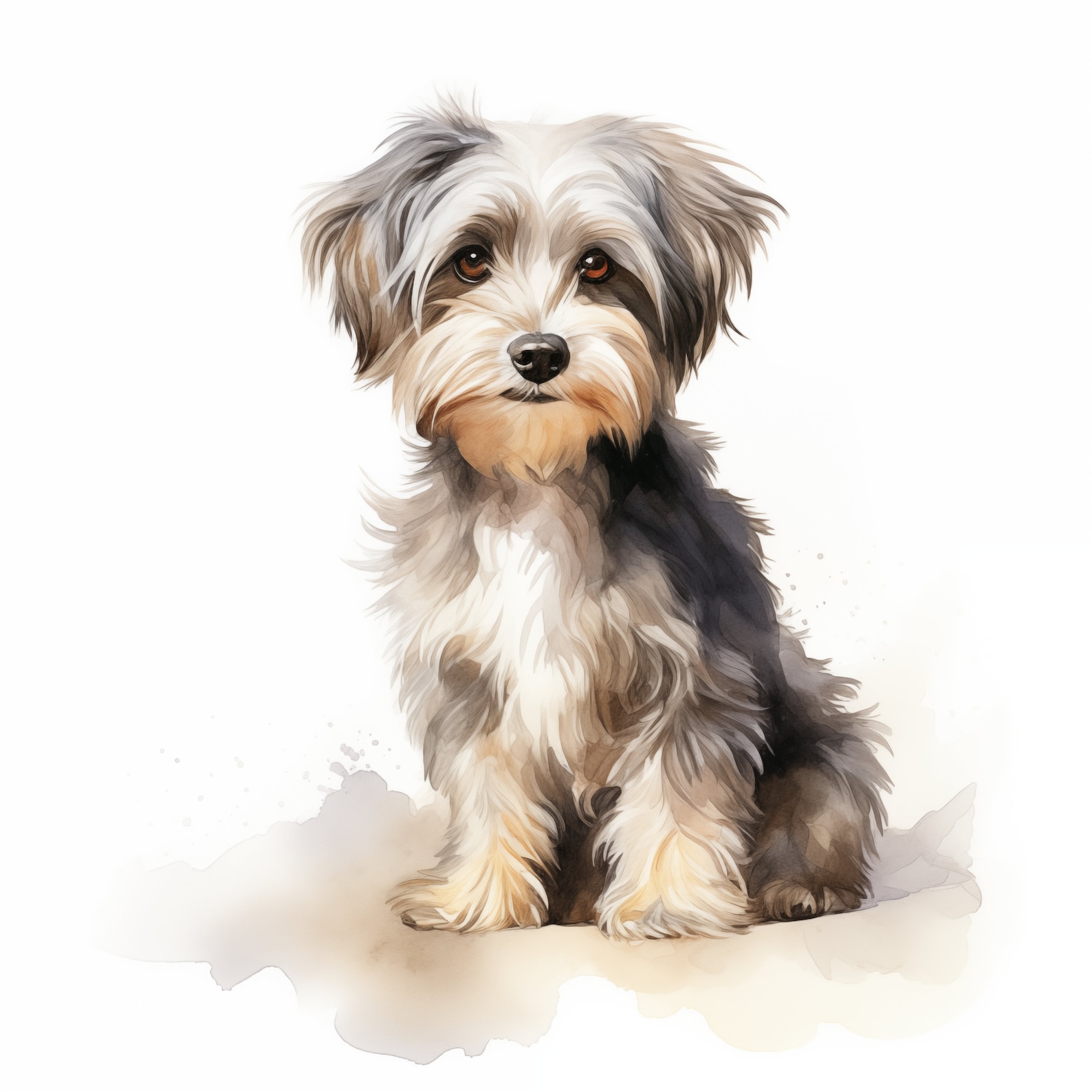 Lowchen Clipart, Little Lion Dog Images, 10 Watercolor Clip Art ...