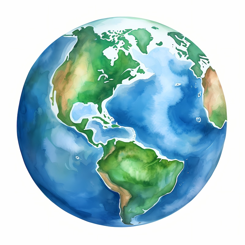 Watercolor Globes - Etsy