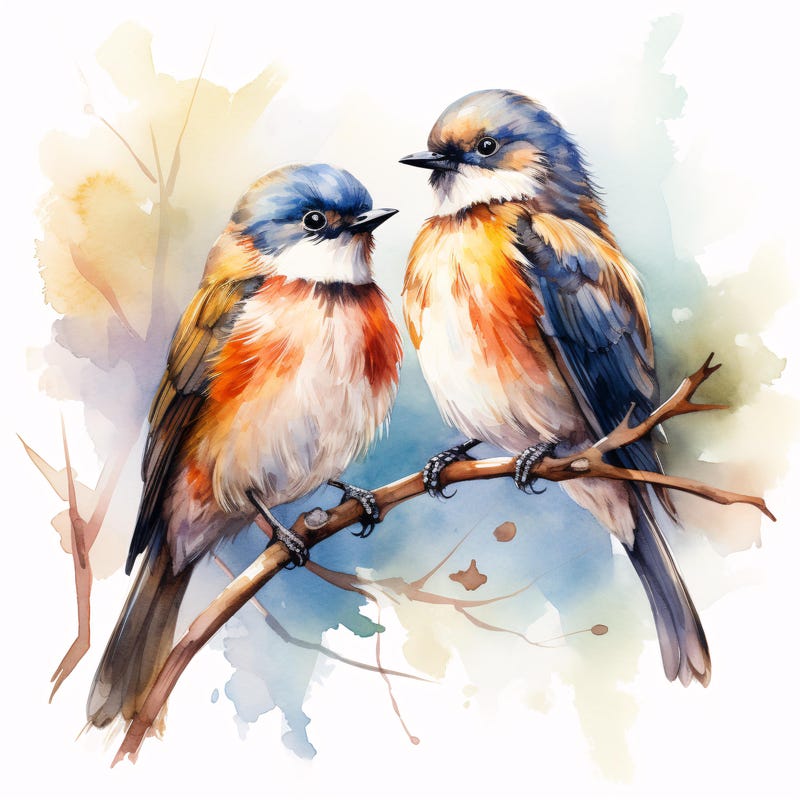 Singing Bird Clipart - Etsy