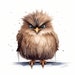 Grumpy Bird Clipart, Fluffy Birds Images, 10 Watercolor Clip Art ...