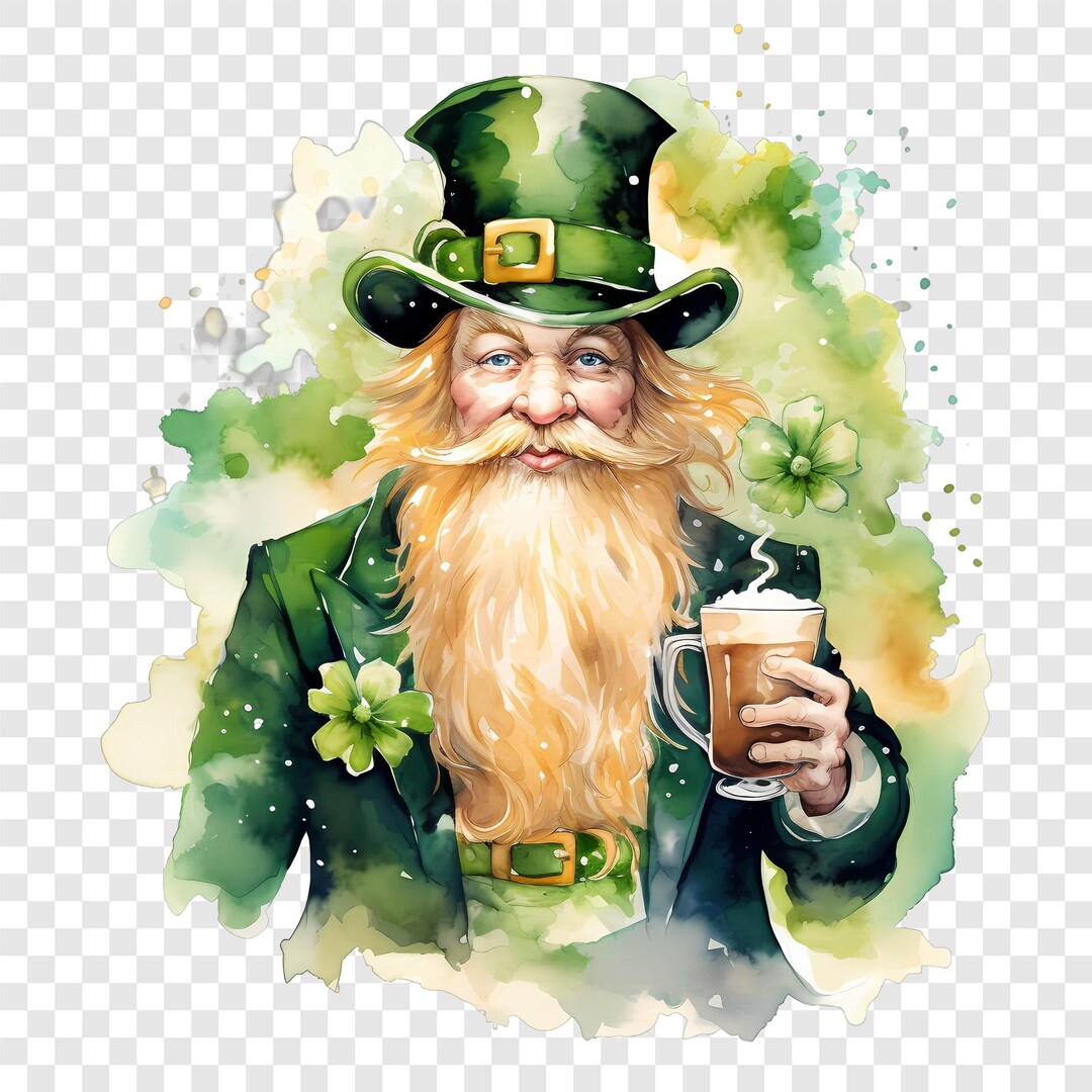 9 PNG Leprechaun Clipart, Irish Character Images, Watercolor Clip Art ...