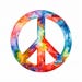 Watercolor Peace Sign Clipart: Rainbow Peace Symbol Images (jpgs ...