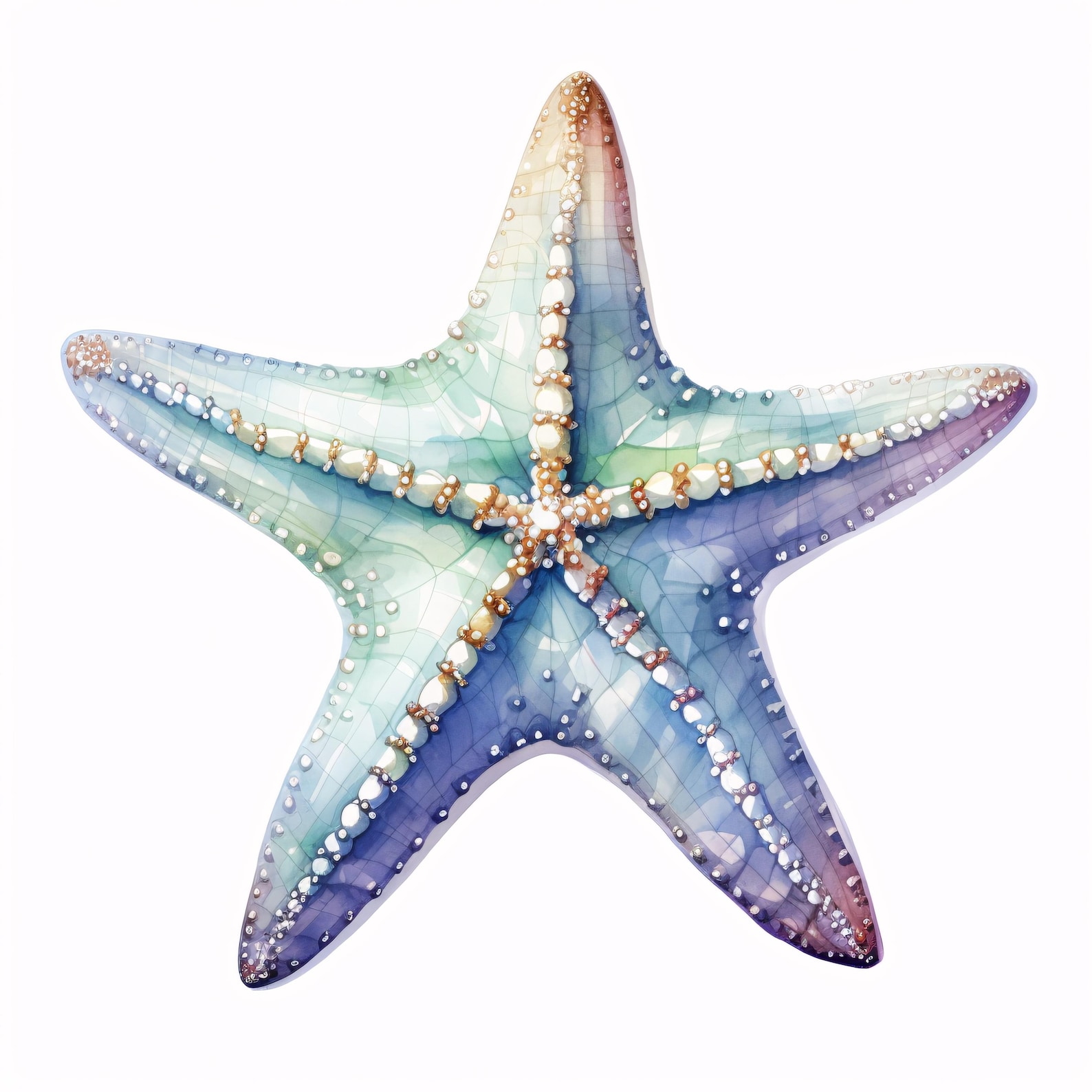 Starfish Clipart, Ocean Sea Life Images, 10 Watercolor Clip Art ...