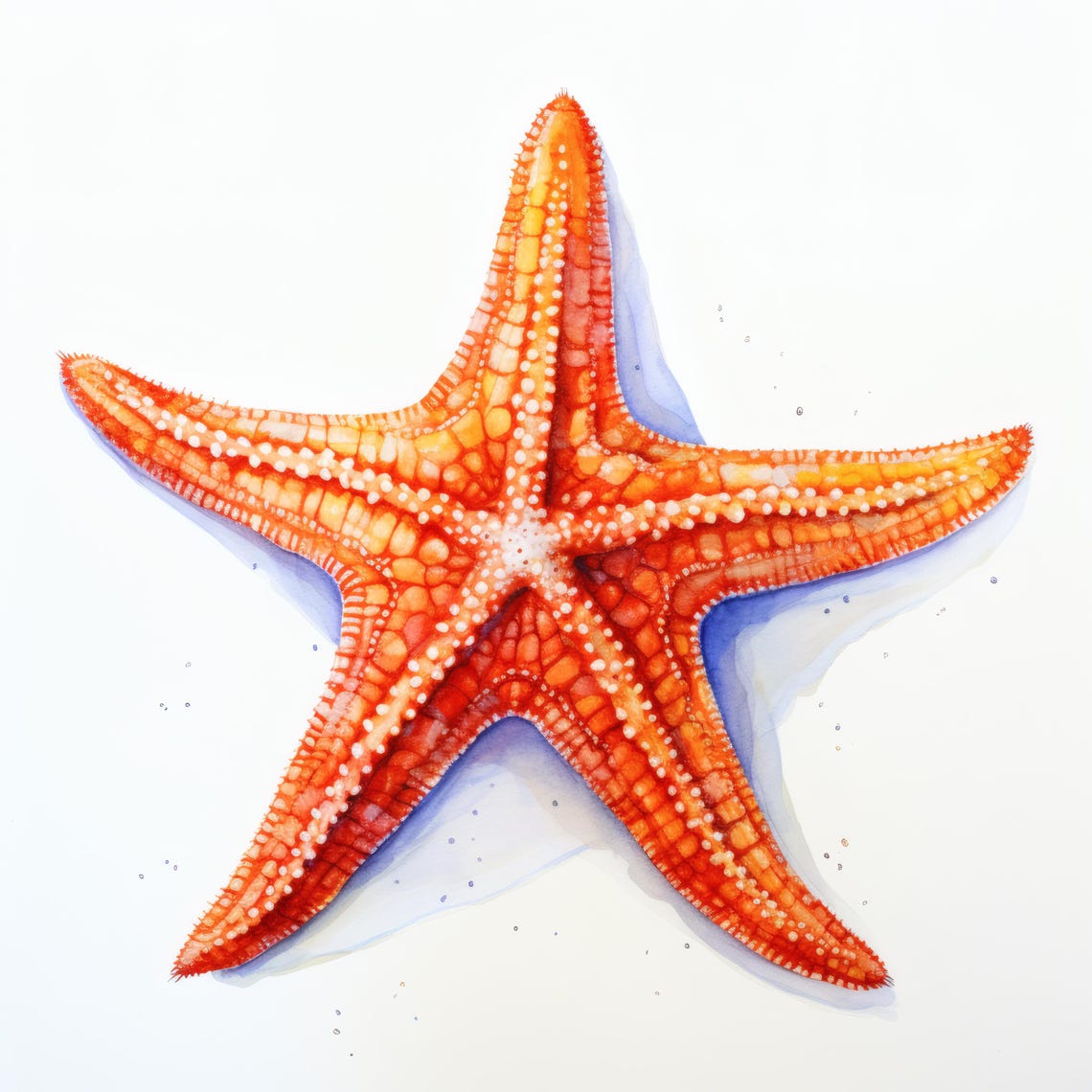 Starfish Clipart, Ocean Sea Star Images, 10 Watercolor Clip Art ...
