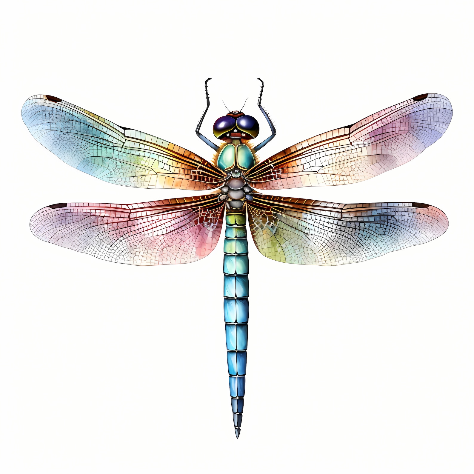 Dragonfly Clipart, Dragonflies Images, 10 Watercolor Clip Art ...