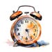 Watercolor Alarm Clock Clipart: Vintage Style Images (JPG Digital ...