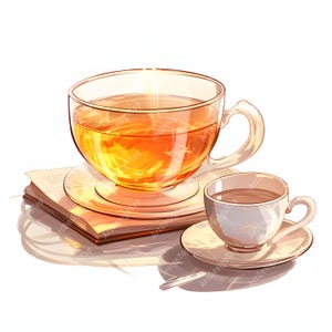 English Teatime Clipart, Tea Time Images, 10 Watercolor Clip Art ...