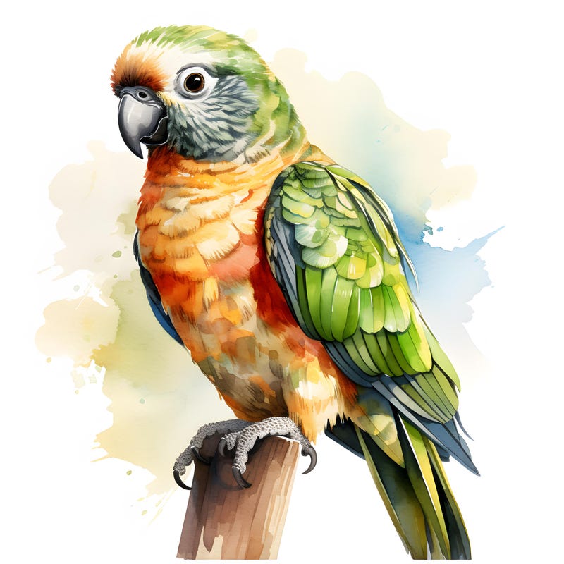 Green Cheek Conure - Etsy
