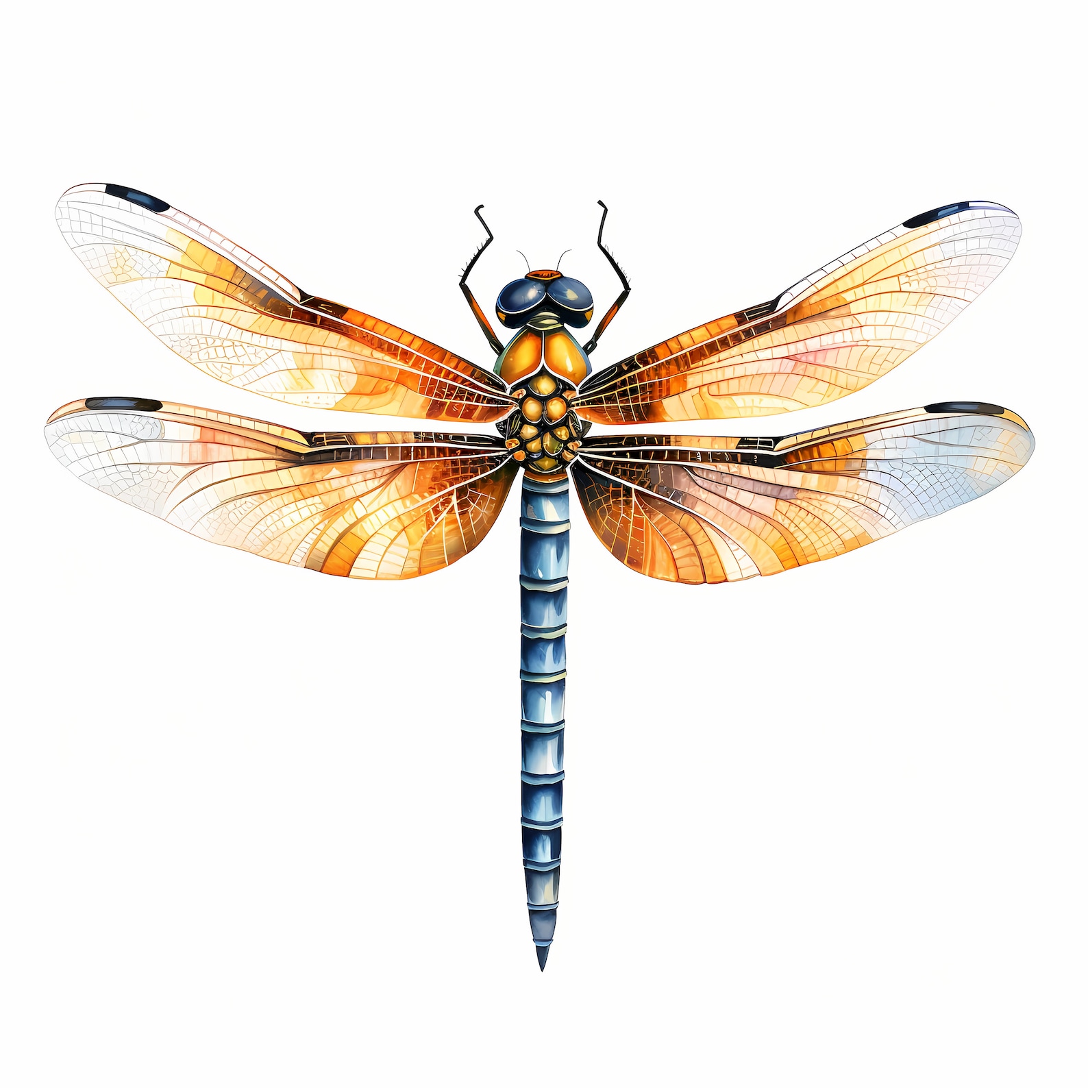 Dragonfly Clipart, Dragonflies Images, 10 Watercolor Clip Art ...