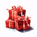 Festive Gift Boxes Clipart, Christmas Presents Images, 10 Watercolor ...