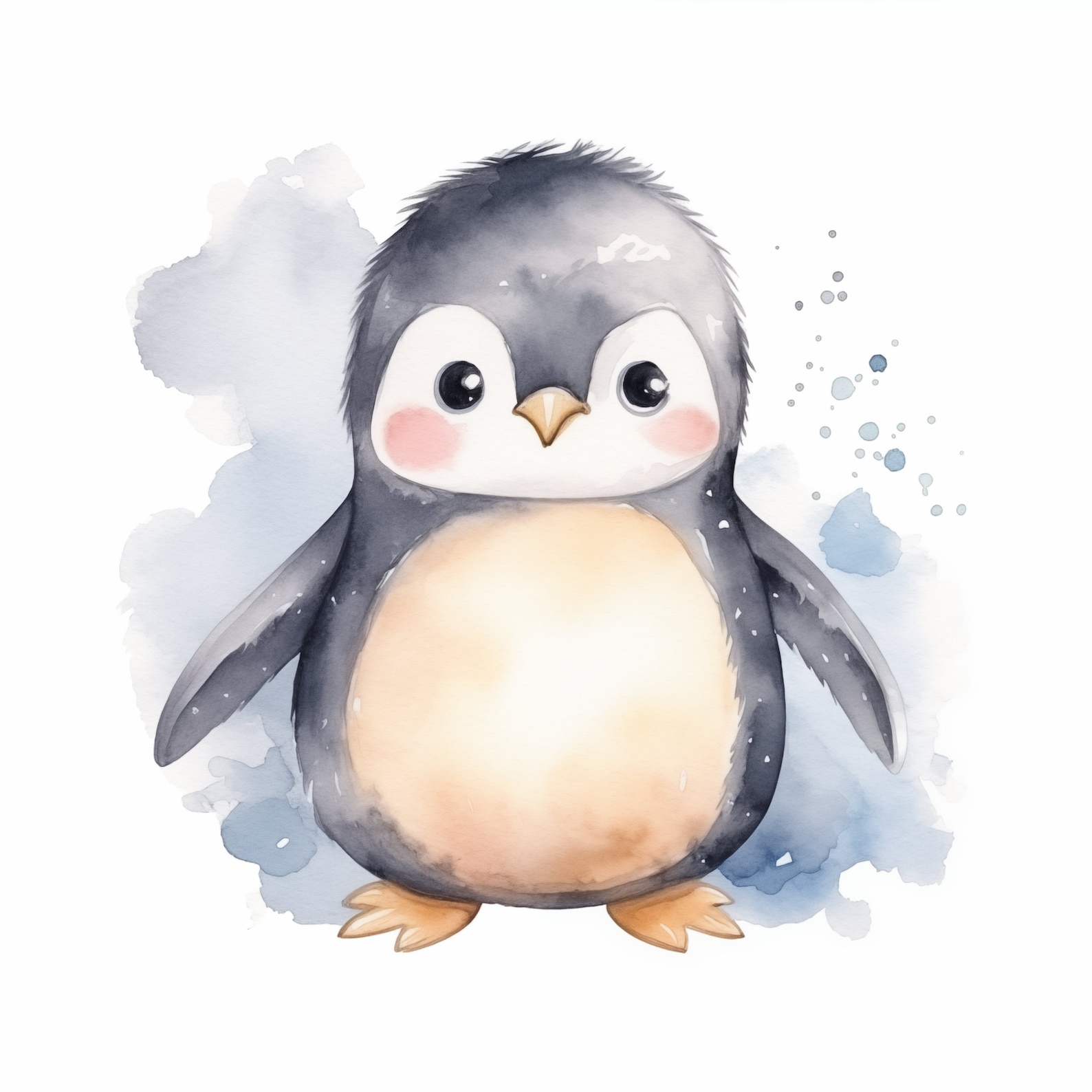 Penguin Clipart, Cute Penguins Images, 10 Watercolor Clip Art ...