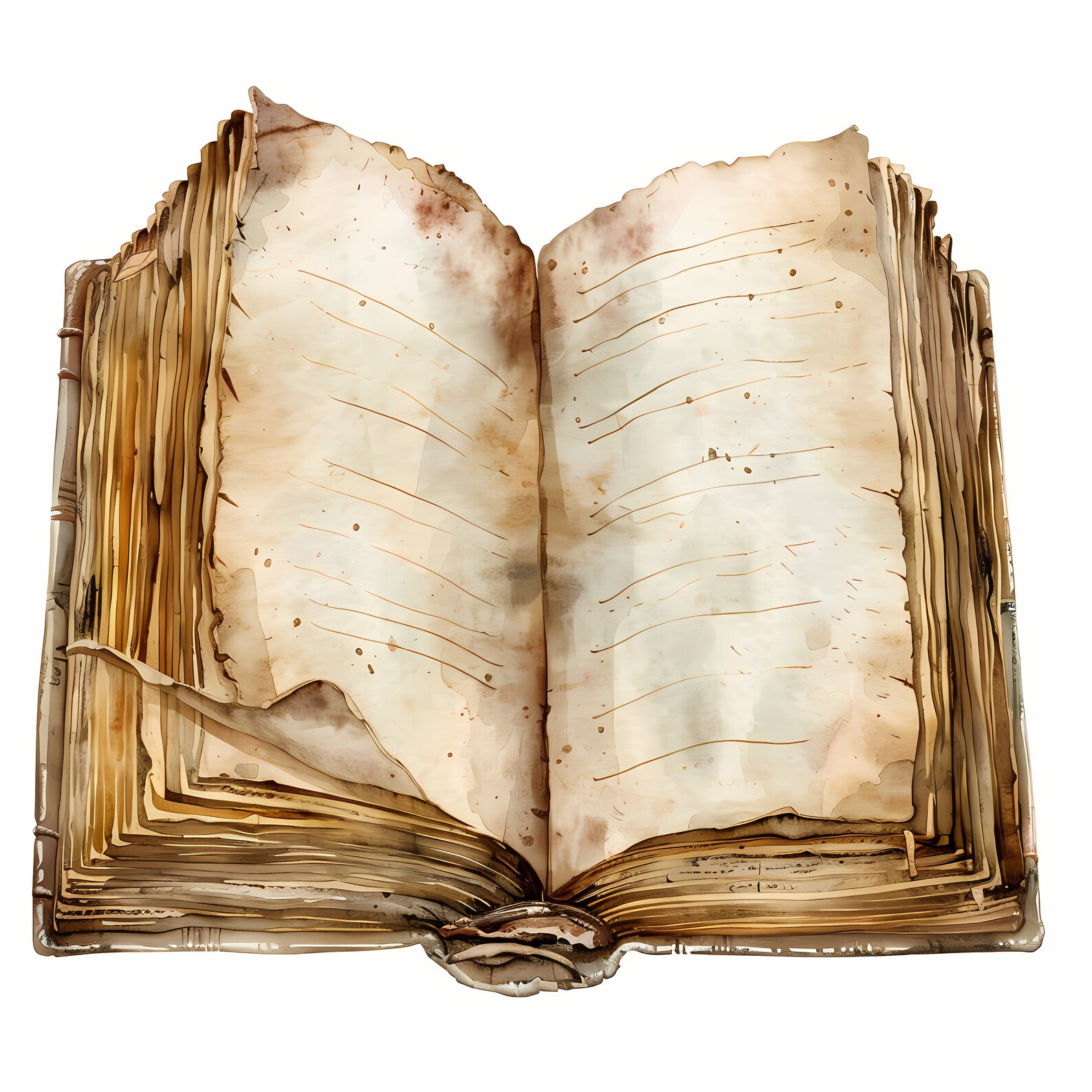 Antique Paper Clipart, Old Vintage Papers Images, 10 Watercolor Clip ...