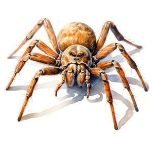Spider Clipart, Poisonous Spider Images, 10 Watercolor Clip Art ...