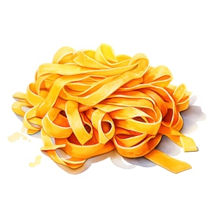 Pasta Clipart, Italian Pasta Images, 10 Watercolor Clip Art, Printable ...