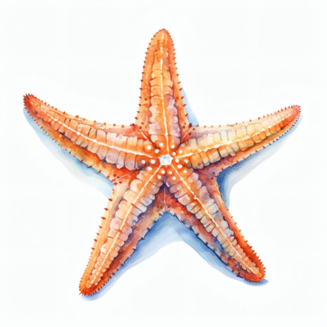 Starfish Clipart, Ocean Sea Star Images, 10 Watercolor Clip Art ...