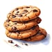 Watercolor Chocolate Chip Cookies Clipart: Printable JPG Images ...