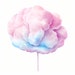 Cotton Candy Clipart, Cotton Sweets Images, 10 Watercolor Clip Art ...