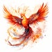 Phoenix Clipart, Fairytale Fire Bird Images, 10 Watercolor Clip Art ...
