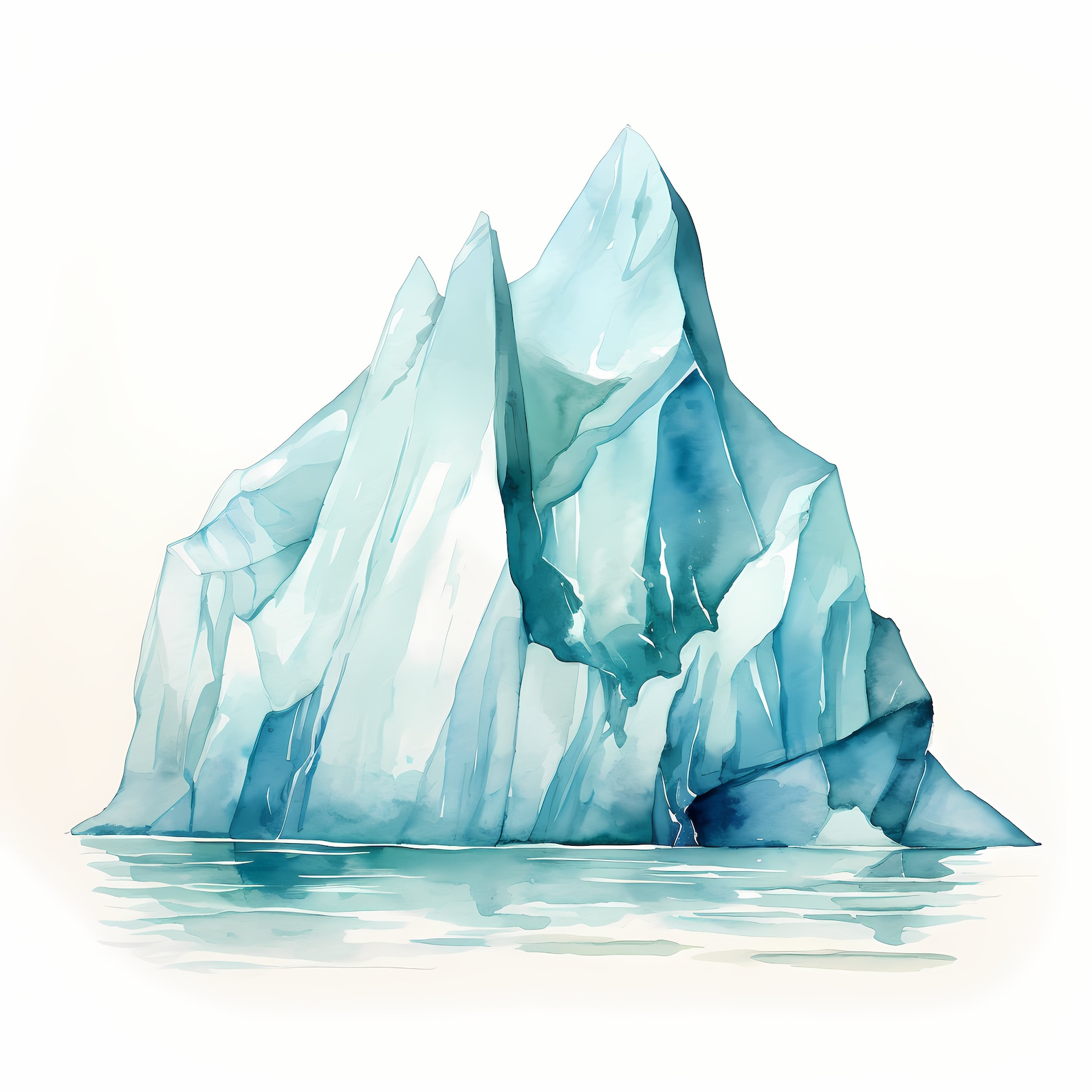 Iceberg Clipart, Ice Mountains Images, 10 Watercolor Clip Art ...